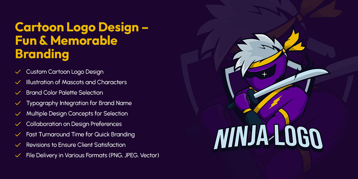 Fun & Memorable Branding with Custom Cartoon Logo Design