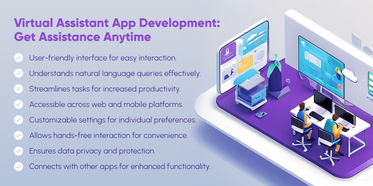 Virtual Assistant App Development: Get Assistance Anytime - Web Design Studio | Pie Solutions
