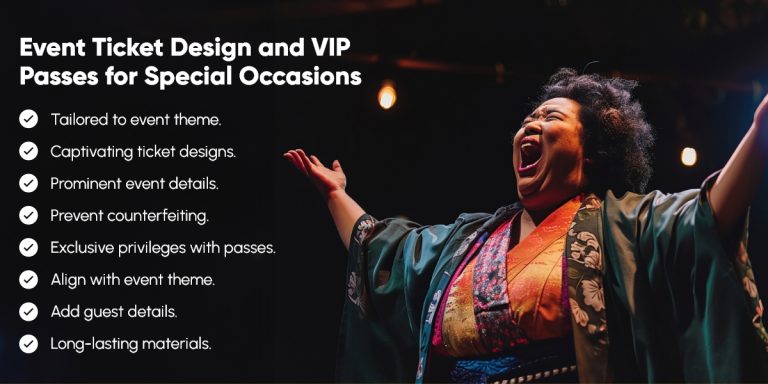 Event Ticket Design and VIP Passes for Special Occasions - Web Design ...