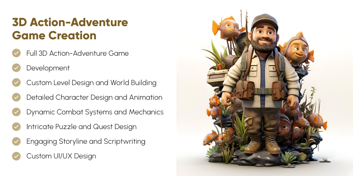 3D Action-Adventure Game Creation - Web Design Studio | Pie Solutions