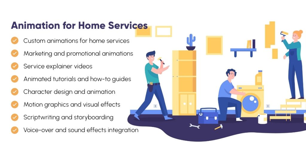 Animation for Home Services - Web Design Studio | Pie Solutions