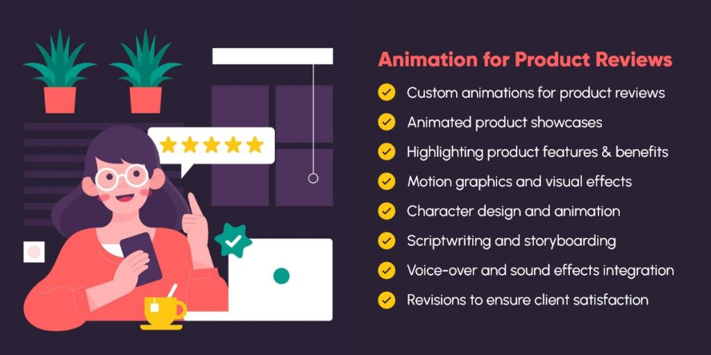 Animation for Product Reviews - Web Design Studio | Pie Solutions