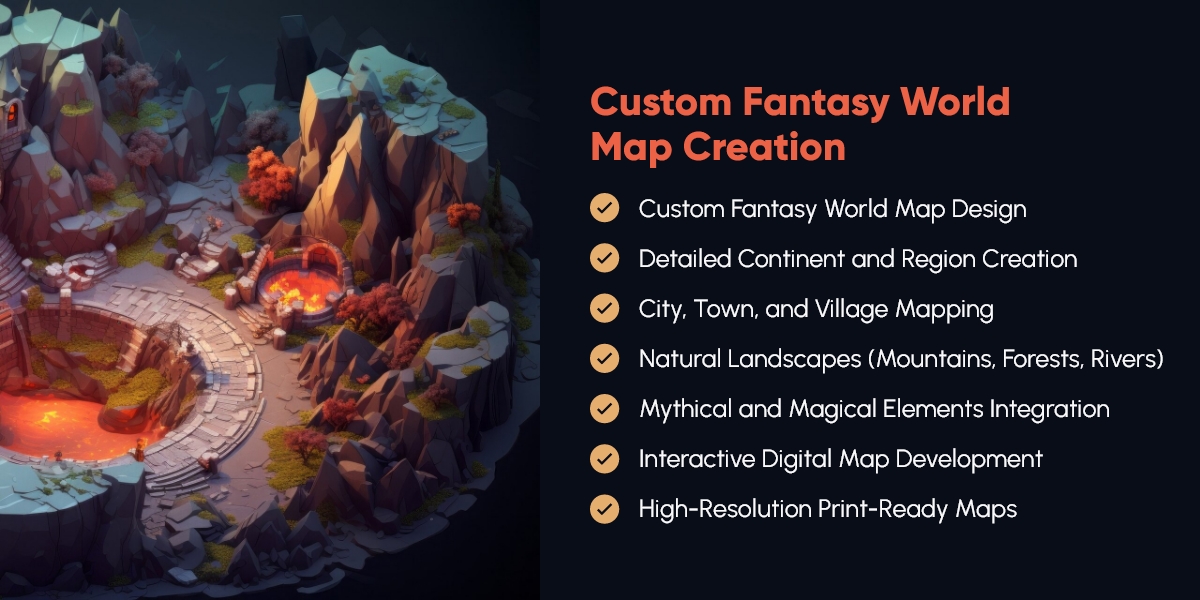 Custom Fantasy World Map Creation - Web Design Studio | Pie Solutions