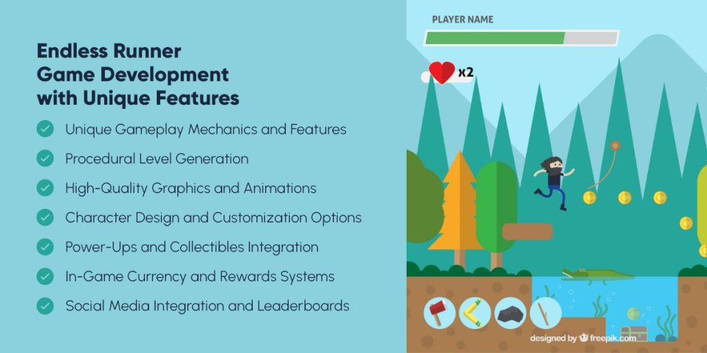 Endless Runner Game Development with Unique Features - Web Design Studio | Pie Solutions