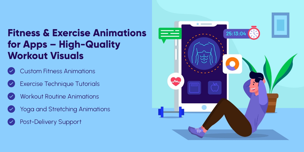 Fitness and Exercise Animations for Apps - High-Quality Workout Visuals ...