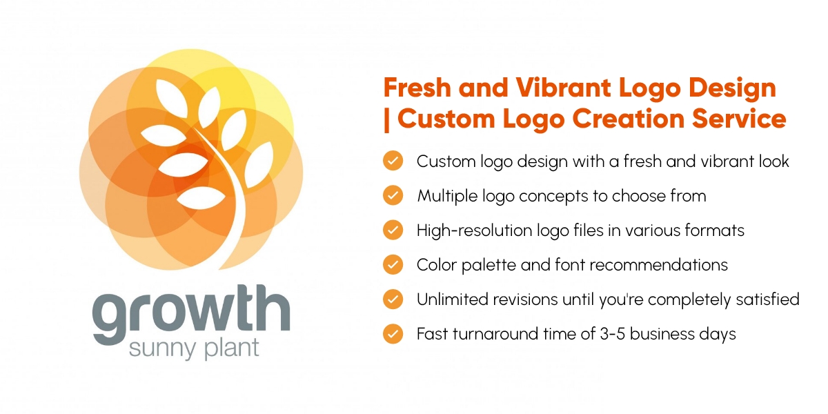 Fresh and Vibrant Logo Design | Custom Logo Creation Service - Web ...