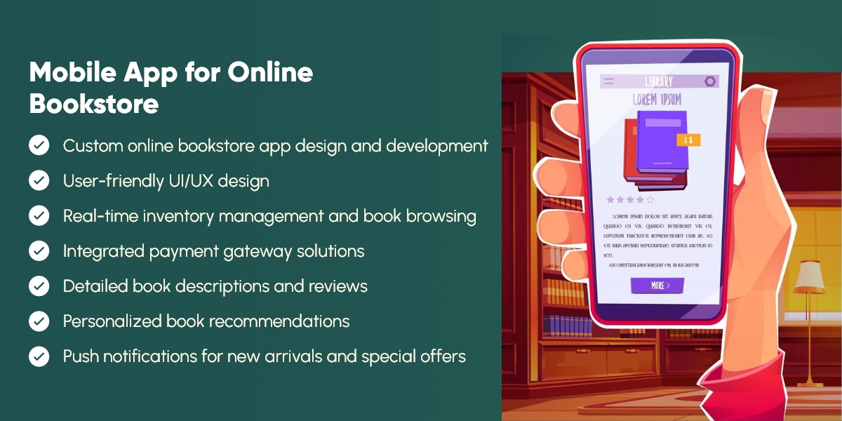 Mobile App for Online Bookstore - Web Design Studio | Pie Solutions