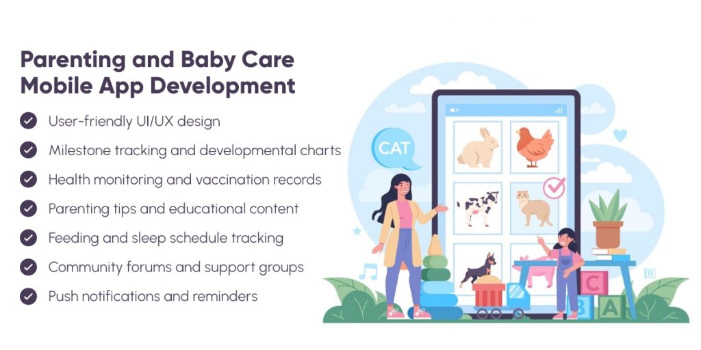 Parenting and Baby Care Mobile App Development - Web Design Studio ...
