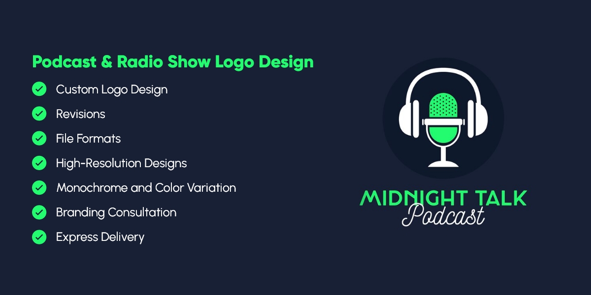 Podcast and Radio Show Logo Design - Web Design Studio | Pie Solutions