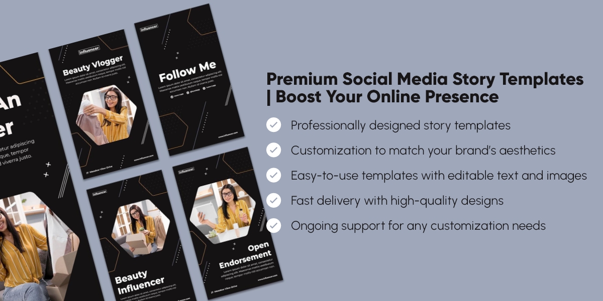 Premium Social Media Story Templates | Boost Your Online Presence - Web ...