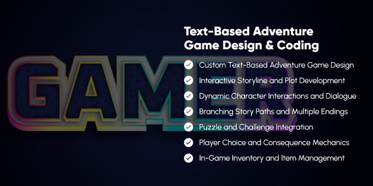 Text-Based Adventure Game Design & Coding - Web Design Studio | Pie Solutions