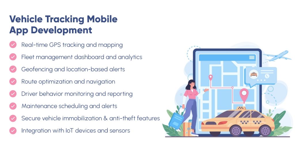 Vehicle Tracking Mobile App Development - Web Design Studio | Pie Solutions