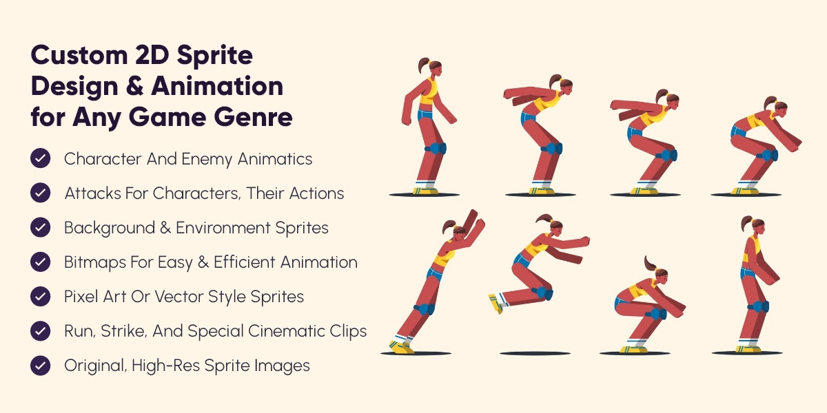 Custom 2D Sprite Design and Animation for Any Game Genre - Web Design Studio | Pie Solutions