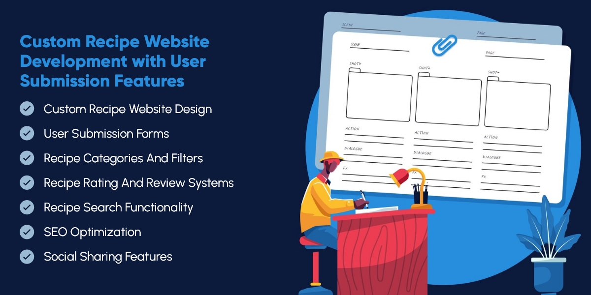 Custom Recipe Website Development with User Submission Features - Web Design Studio | Pie Solutions