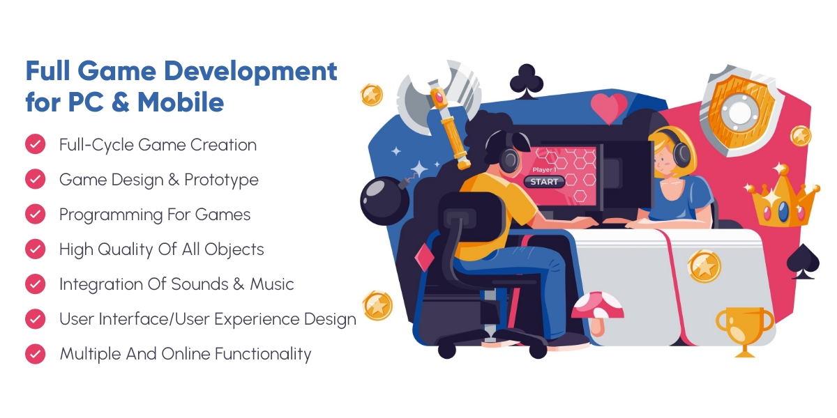 Full Game Development for PC & Mobile - Web Design Studio | Pie Solutions
