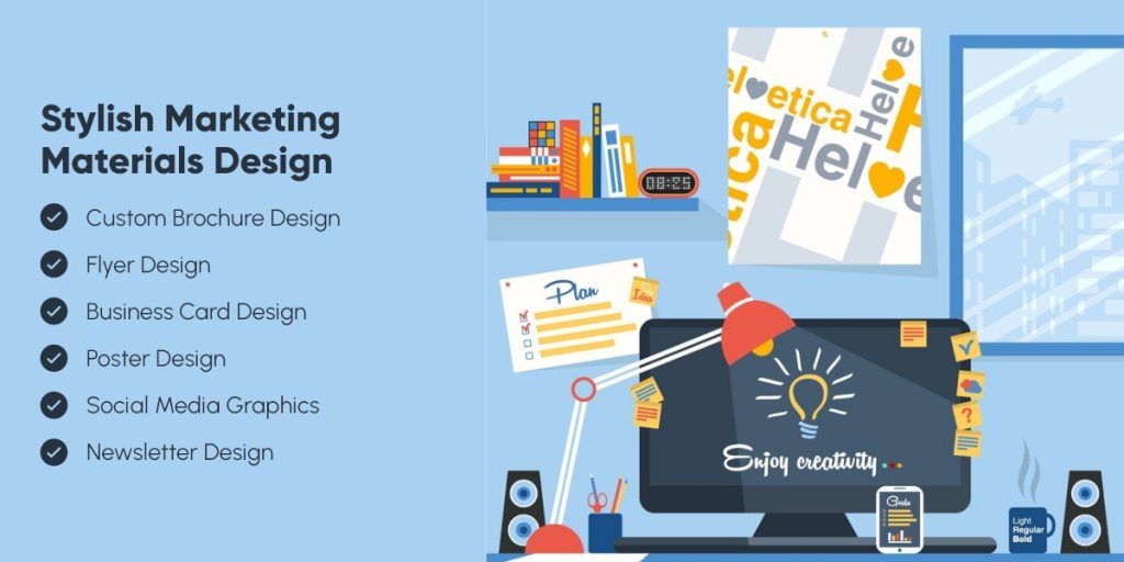 Stylish Marketing Materials Design - Web Design Studio | Pie Solutions