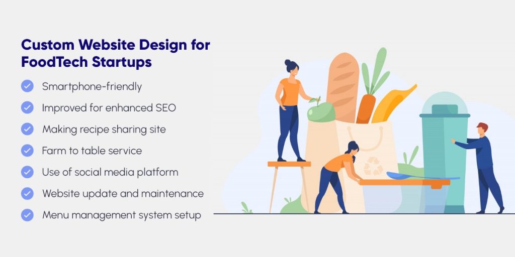 Custom Website Design for FoodTech Startups - Web Design Studio | Pie Solutions